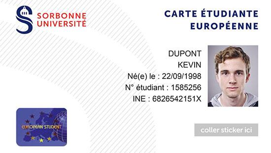 Carte étudiante européenne | Le guide étudiant de Sorbonne Université